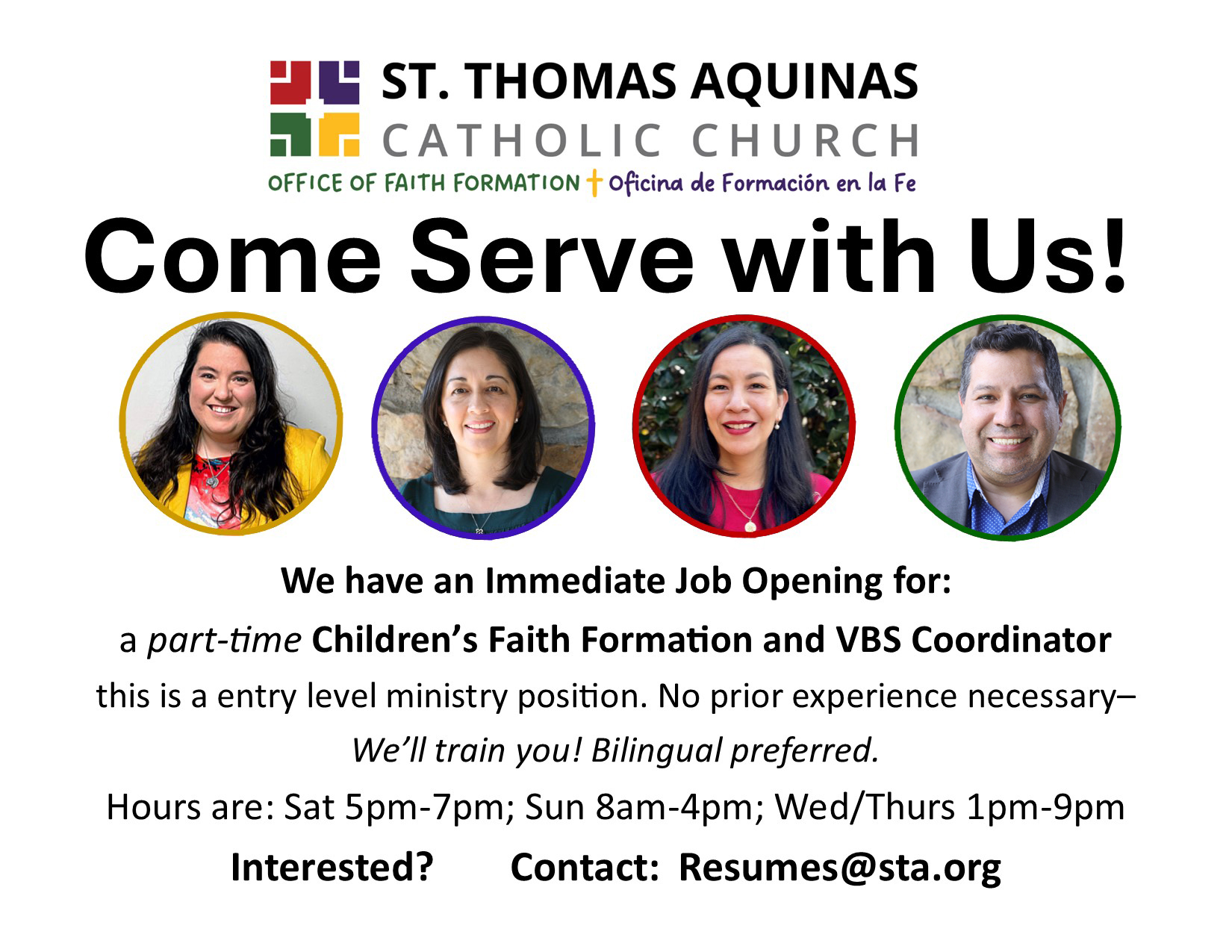 Faith Formation – St. Thomas Aquinas